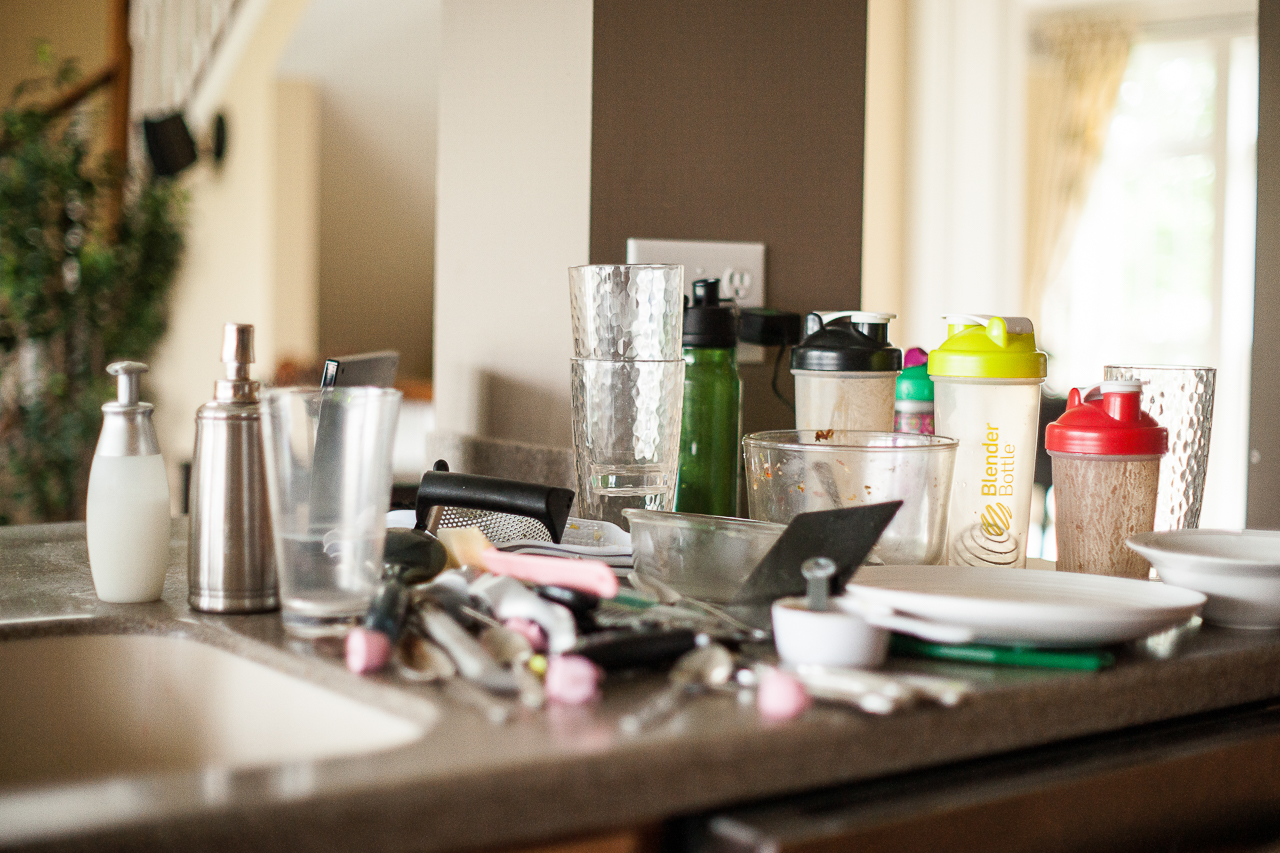 Messy Kitchen Counter 1 | picXclicX | Free Stock Photos you can't find ...