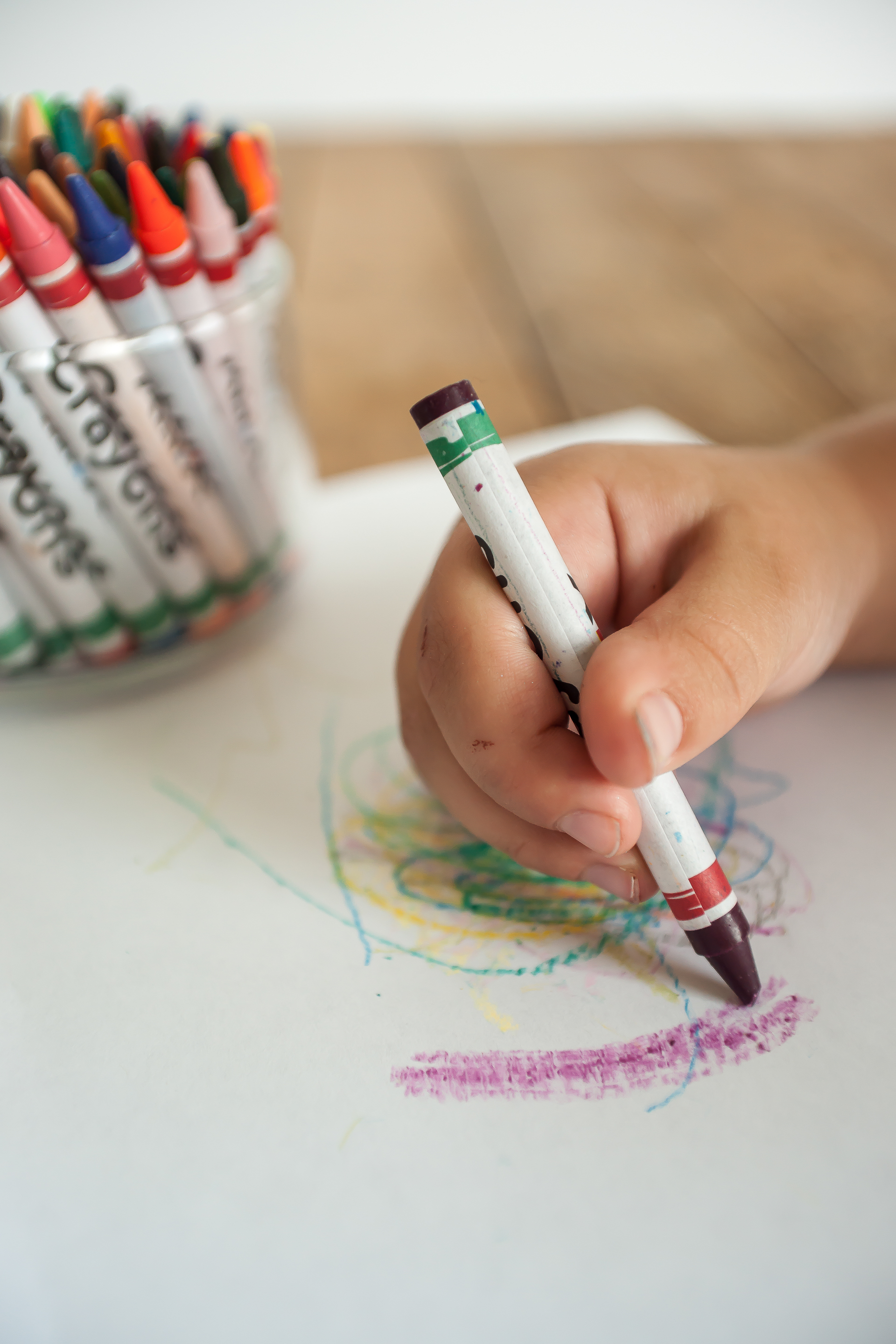 Child Coloring with Crayons 2 | picXclicX | Free Stock Photos you can't ...